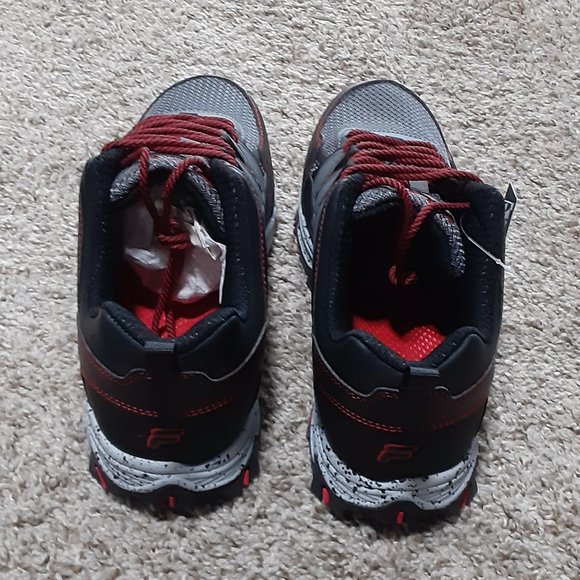 Fila | Shoes | Mens Fila All Terrain Black Red Gray Peake 23 ...